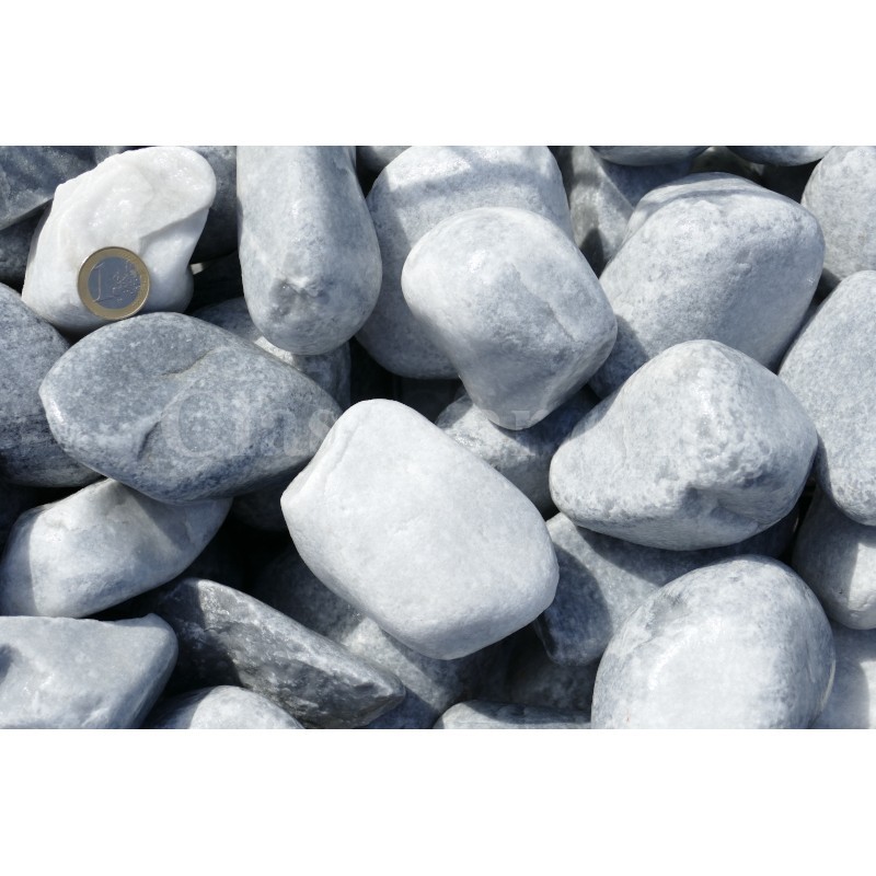Galet Gris Clair 60-100 - Pack de 30 sacs - 600 kg